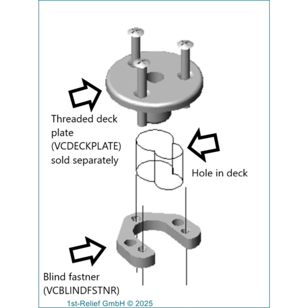 Wide blind fastner kit - 1st-Relief