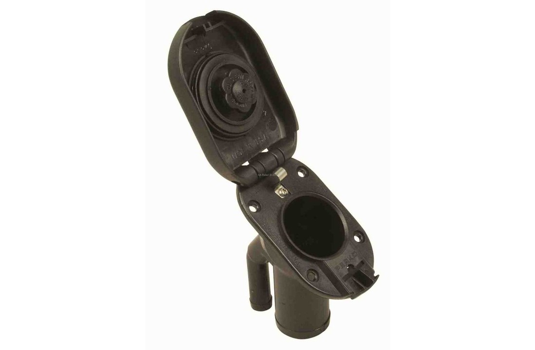 Filler pipe for gasoline or water with flip top cap; vented; for 1-1/2 ...