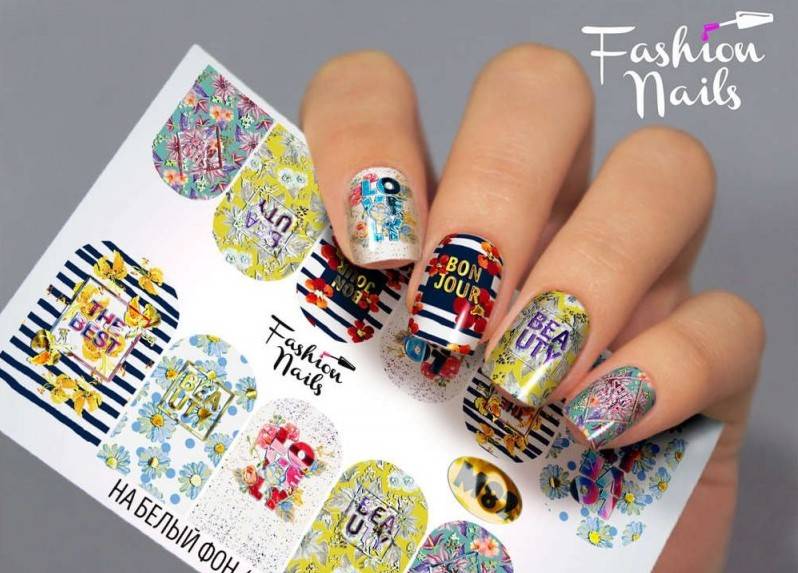 Nail Wraps metallic m82