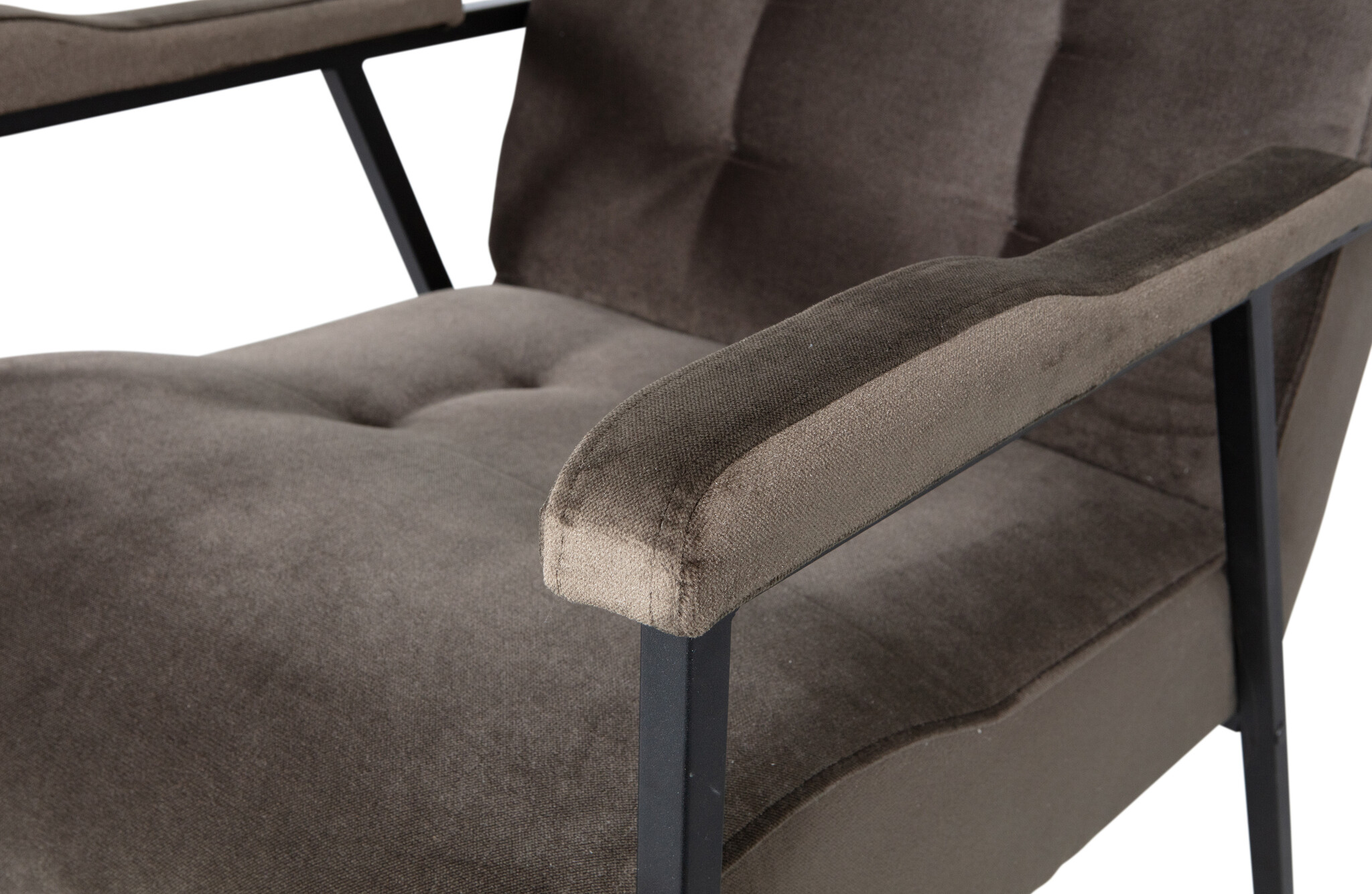 WOOOD Exclusive Scott Fauteuil Velvet Warm Groen - Deens