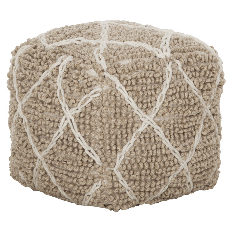 MUST Living Poef prinses Beige/ Ivory - Deens