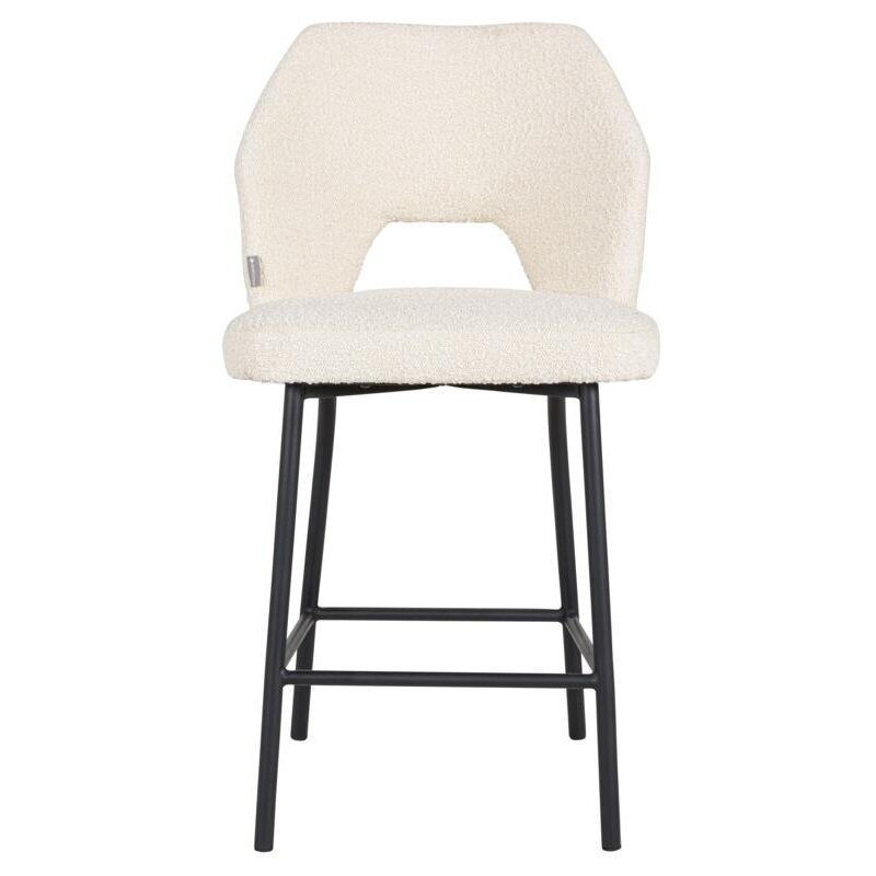 MUST Living Barstoel Bloom boucle naturel zithoogte 65 cm. - Deens