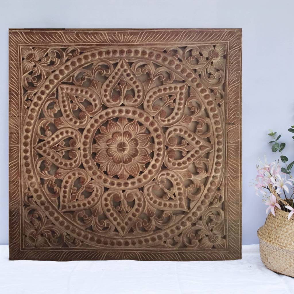 Wandpaneel Design SOLE, authentiek houtsnijwerk | Simply Pure - simply ...