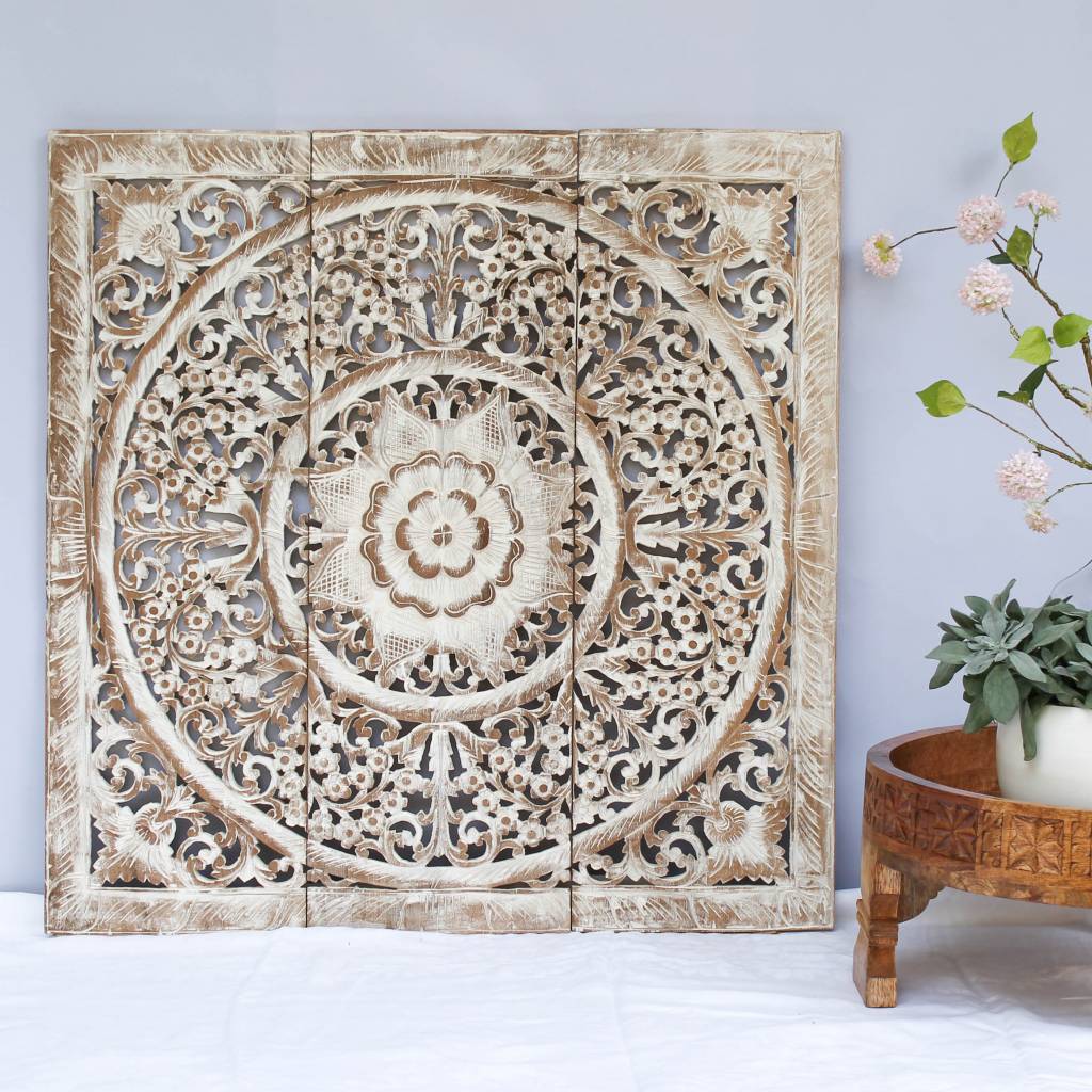 Wall panel Design LOTO, authentic wooden carving | Simply Pure - simply ...