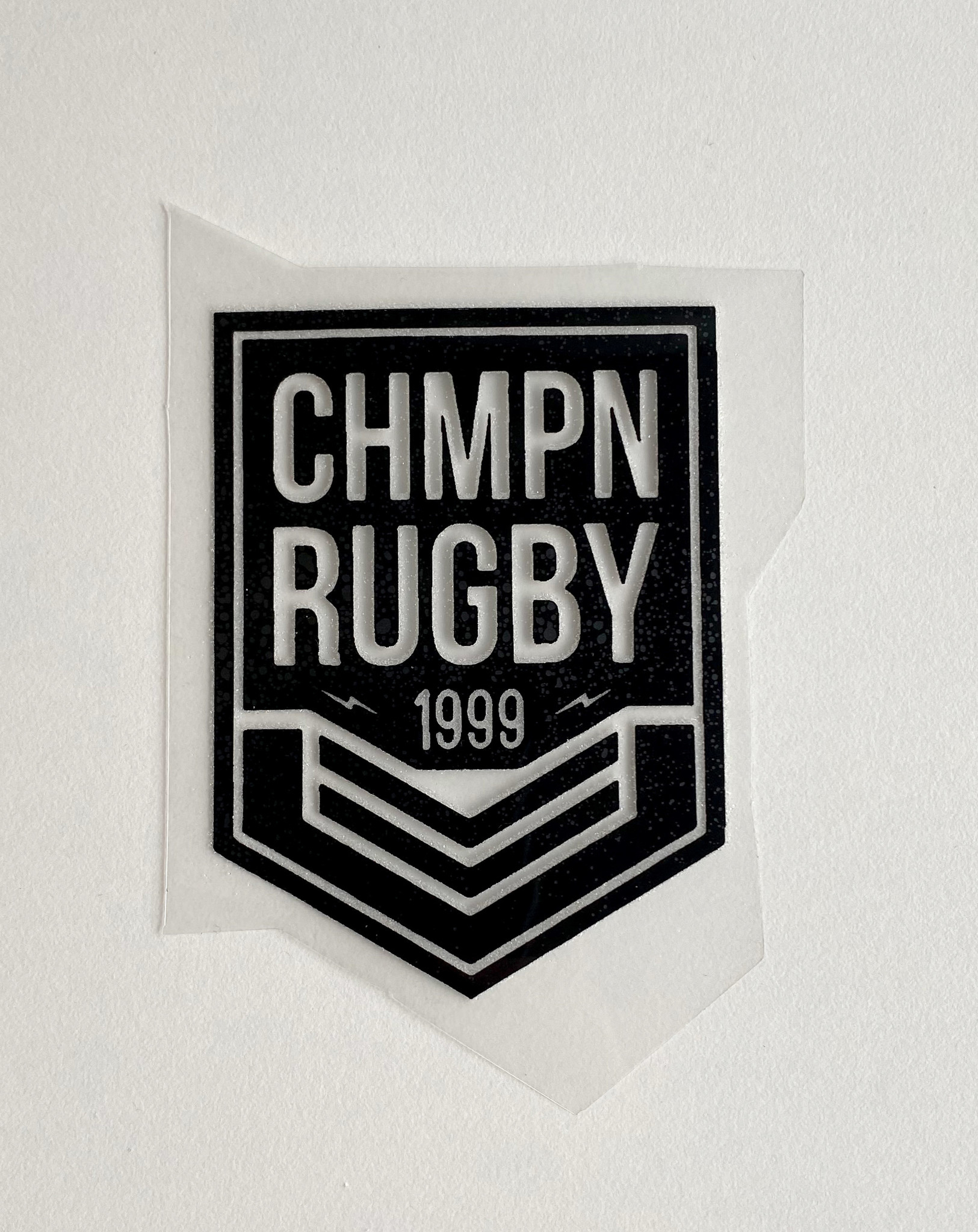 Iron-on patch Rugby Black - Made by Oranges
