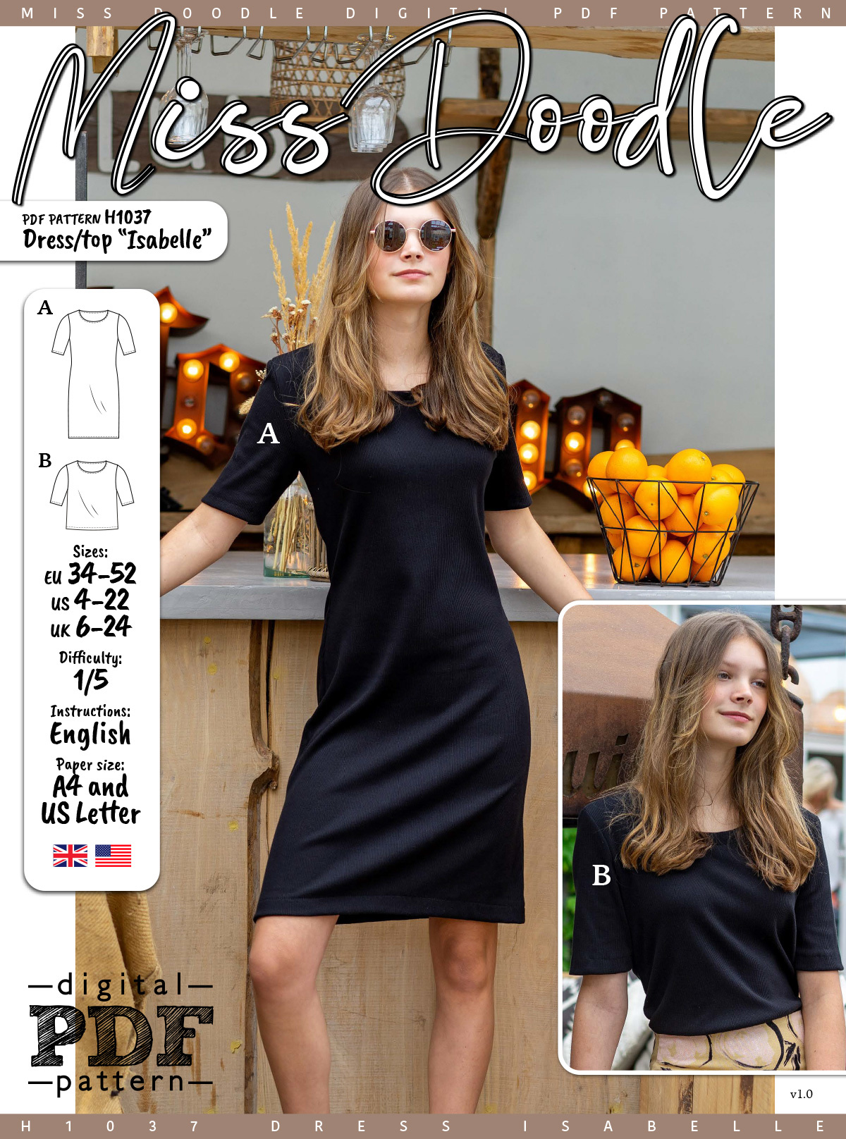 H1037 Robe Isabelle - Made by Oranges
