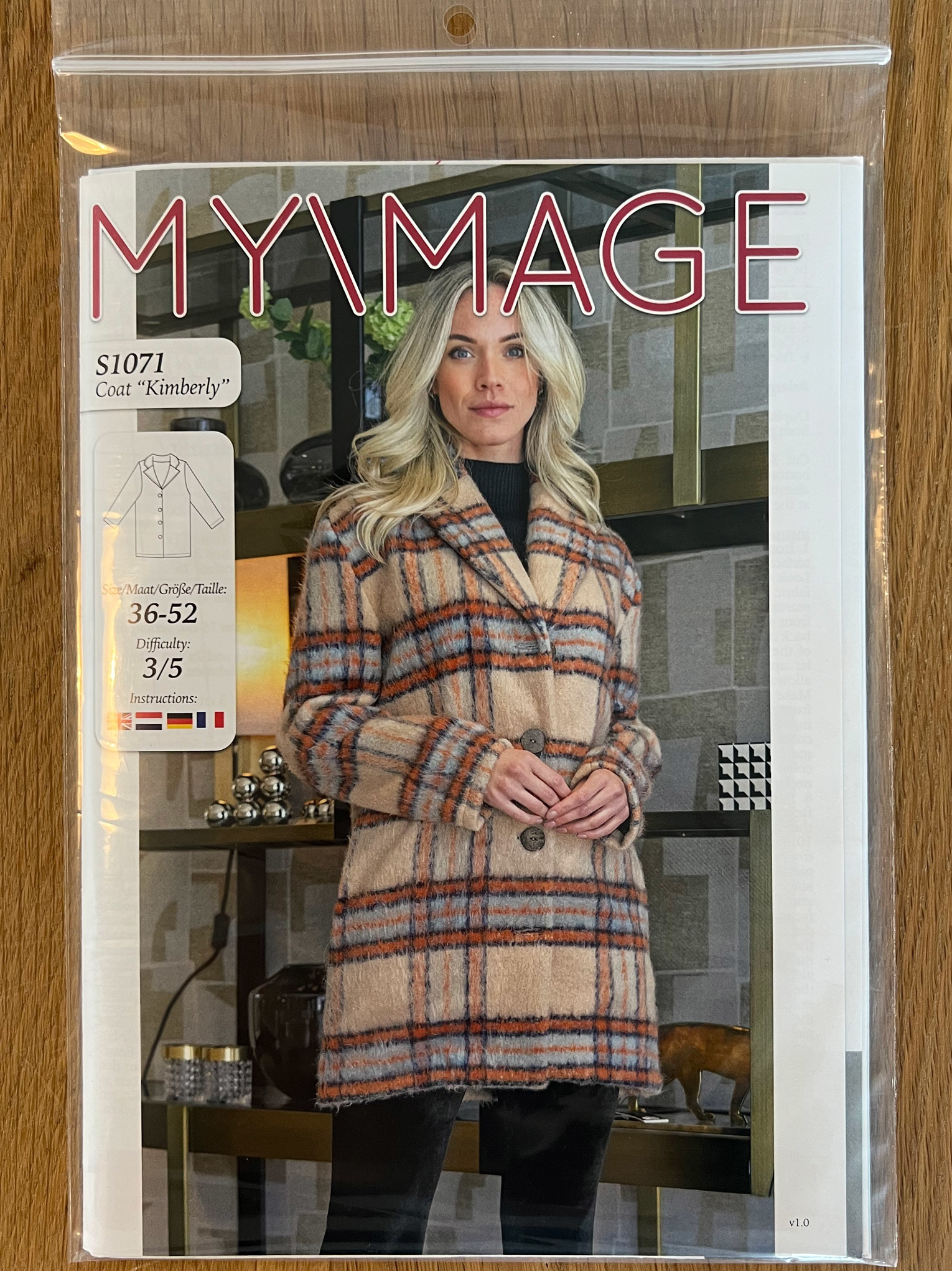 S1071 Manteau Kimberly patron papier - Made by Oranges