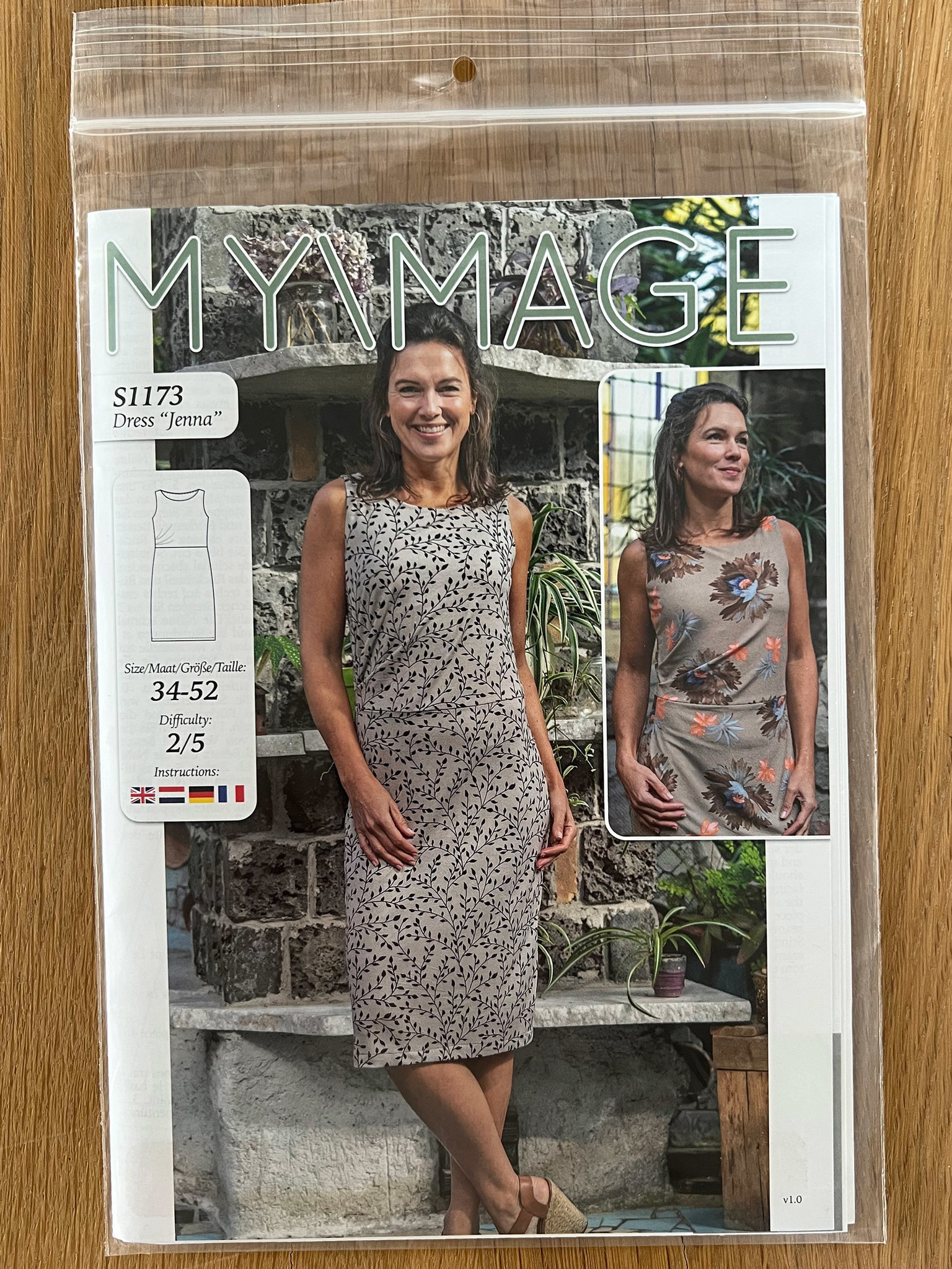 S1173 Jurk Jenna papierpatroon - Made by Oranges