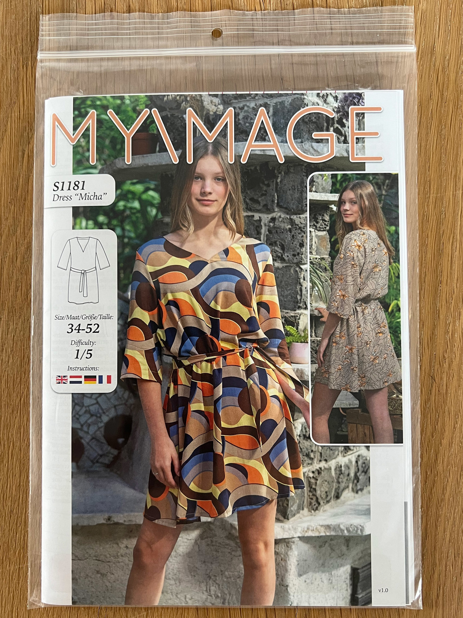 S1181 Dress Micha paper pattern - Made by Oranges