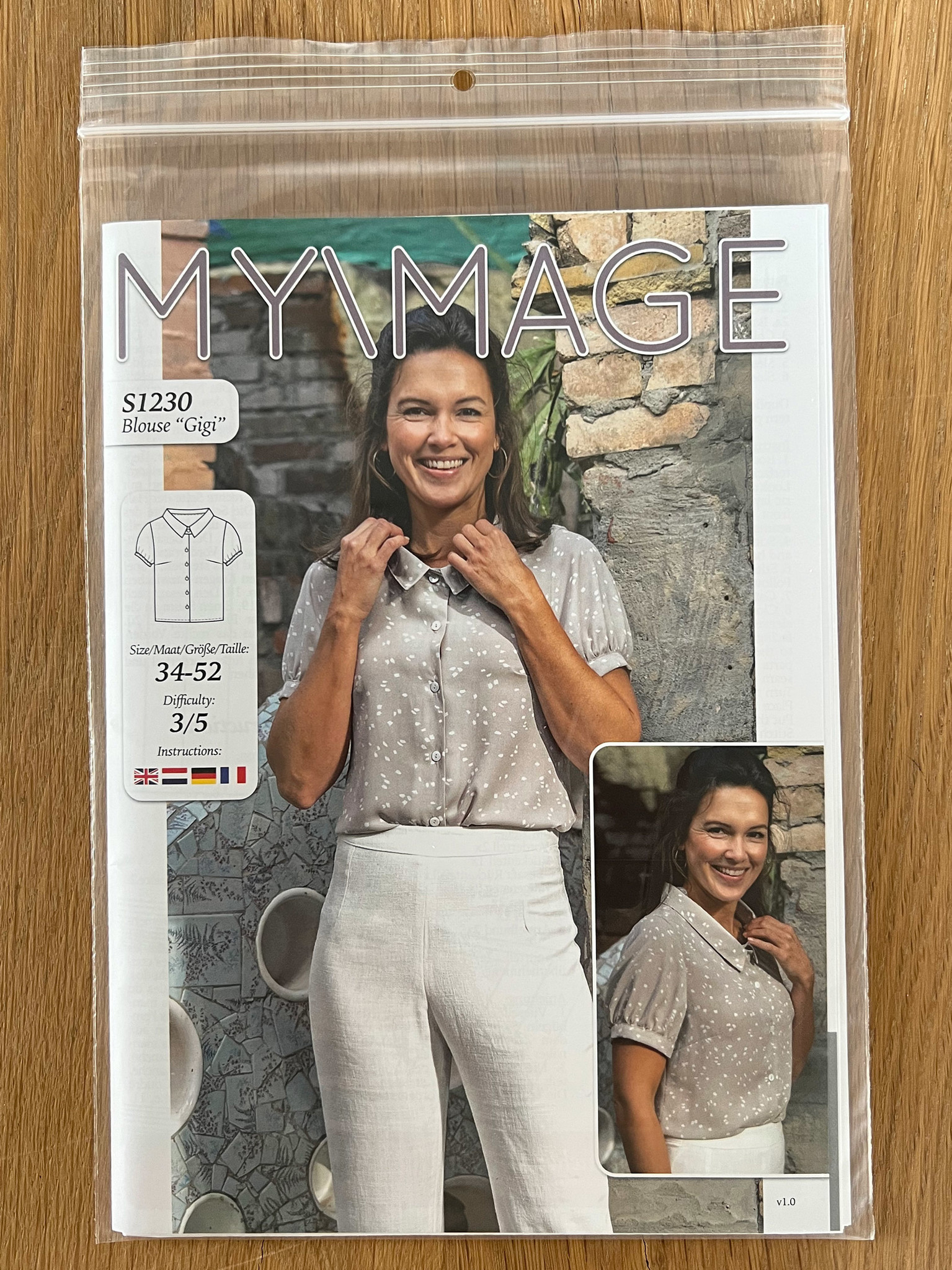 S1230 Blouse Gigi patron papier - Made by Oranges