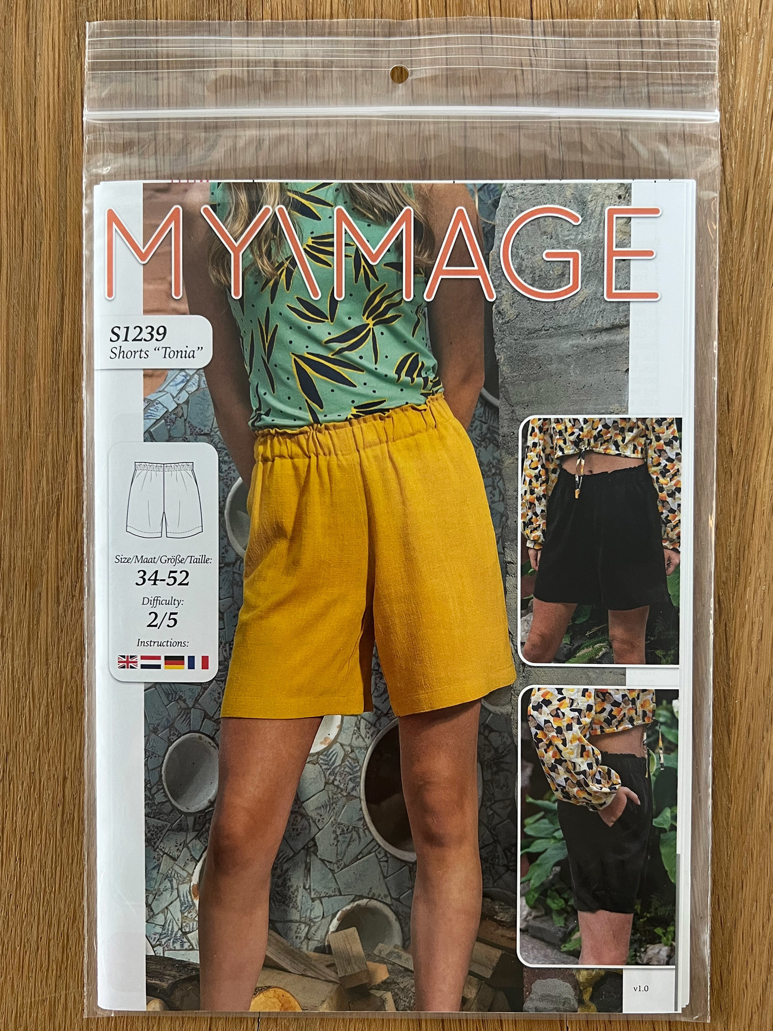 S1239 Shorts Tonia paper pattern - Made by Oranges