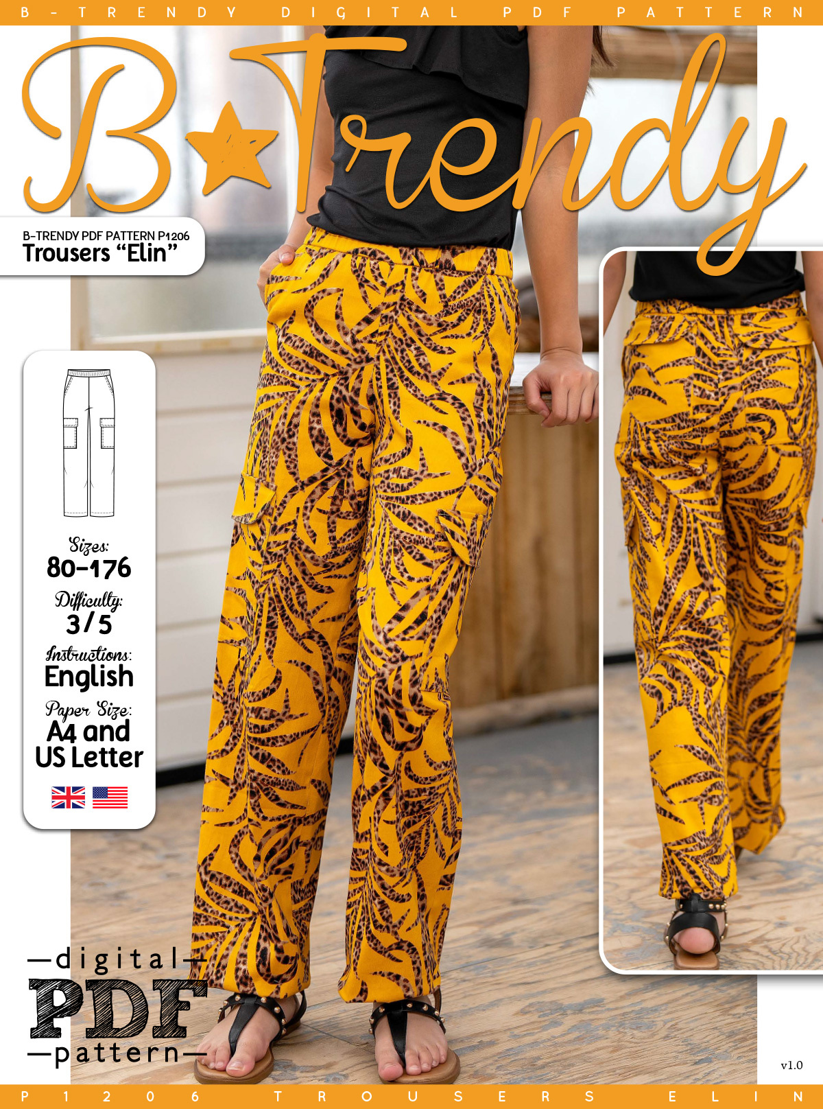 P1206 Trousers Elin - Made by Oranges