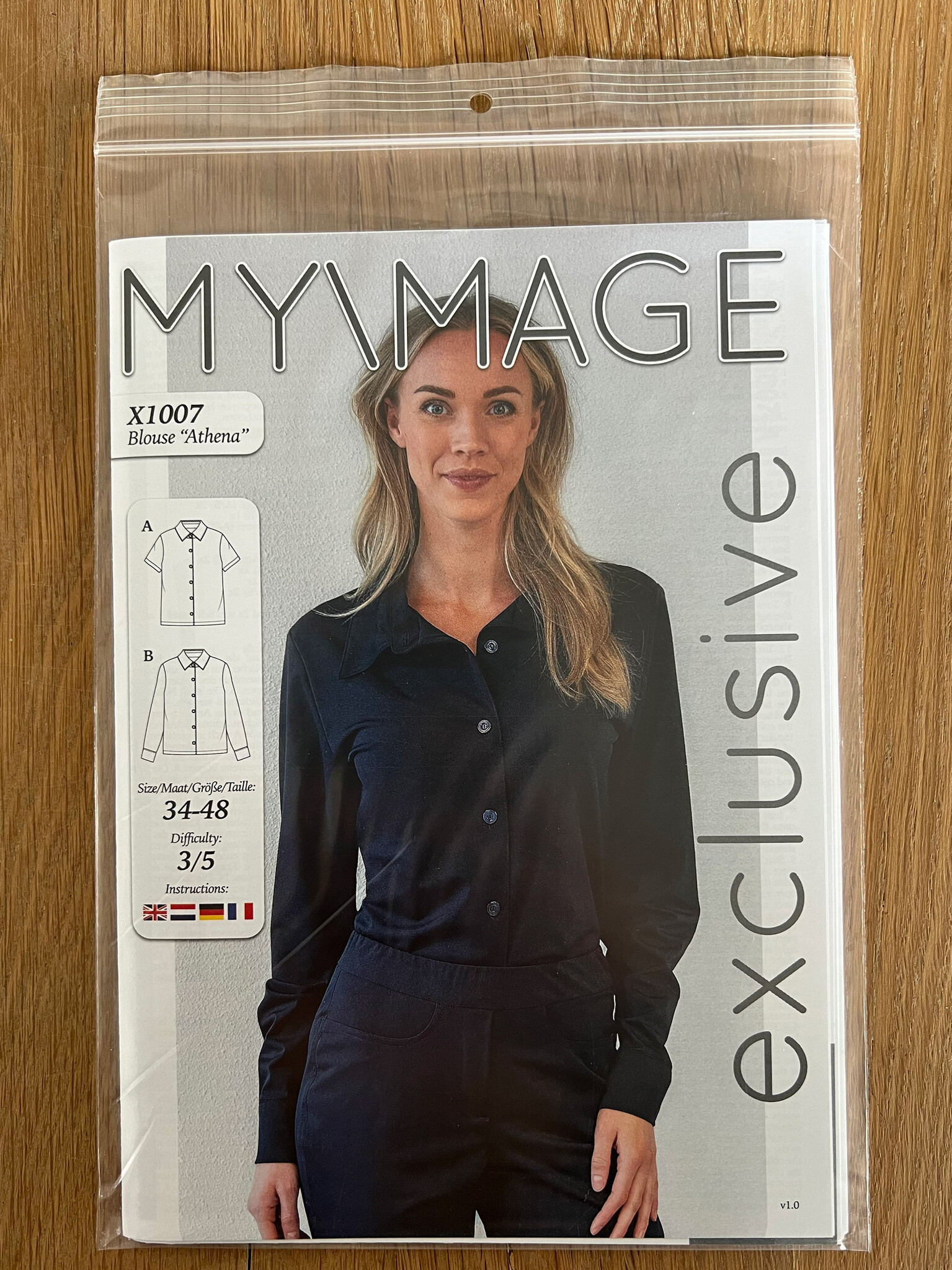 X1007 Blouse Athena patron papier - Made by Oranges