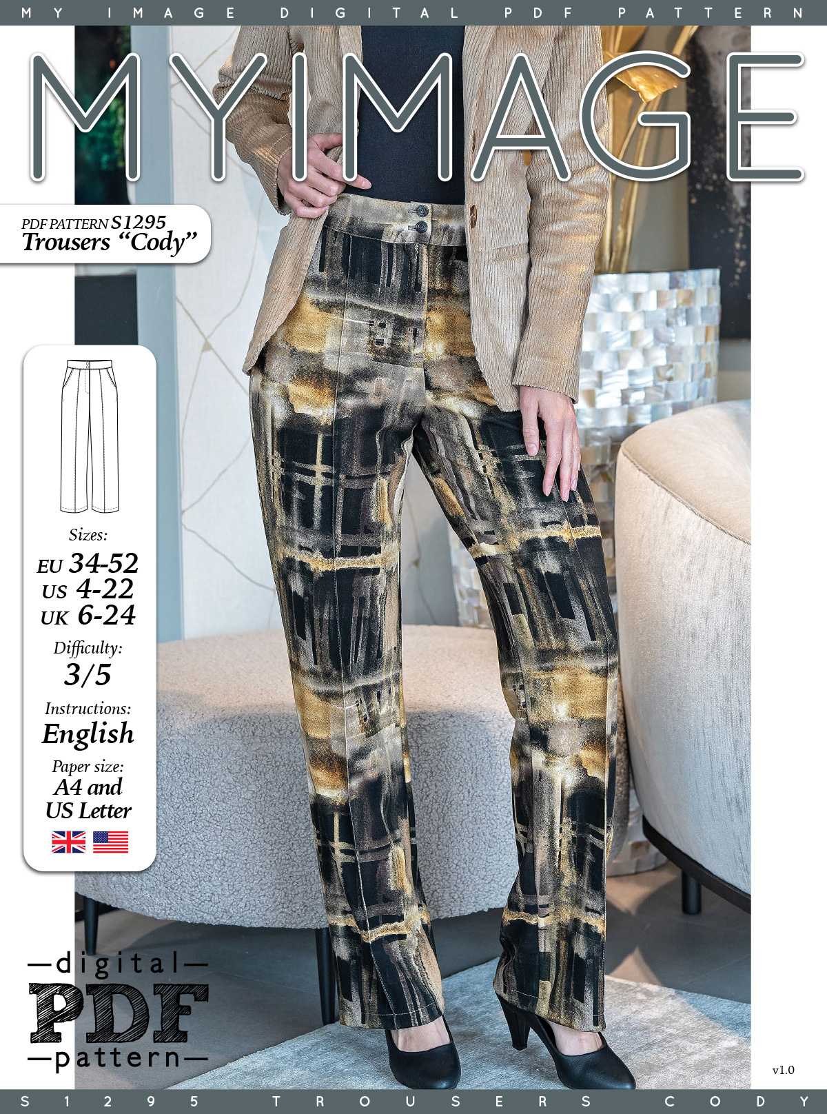 S1295 Trousers Cody - Made by Oranges