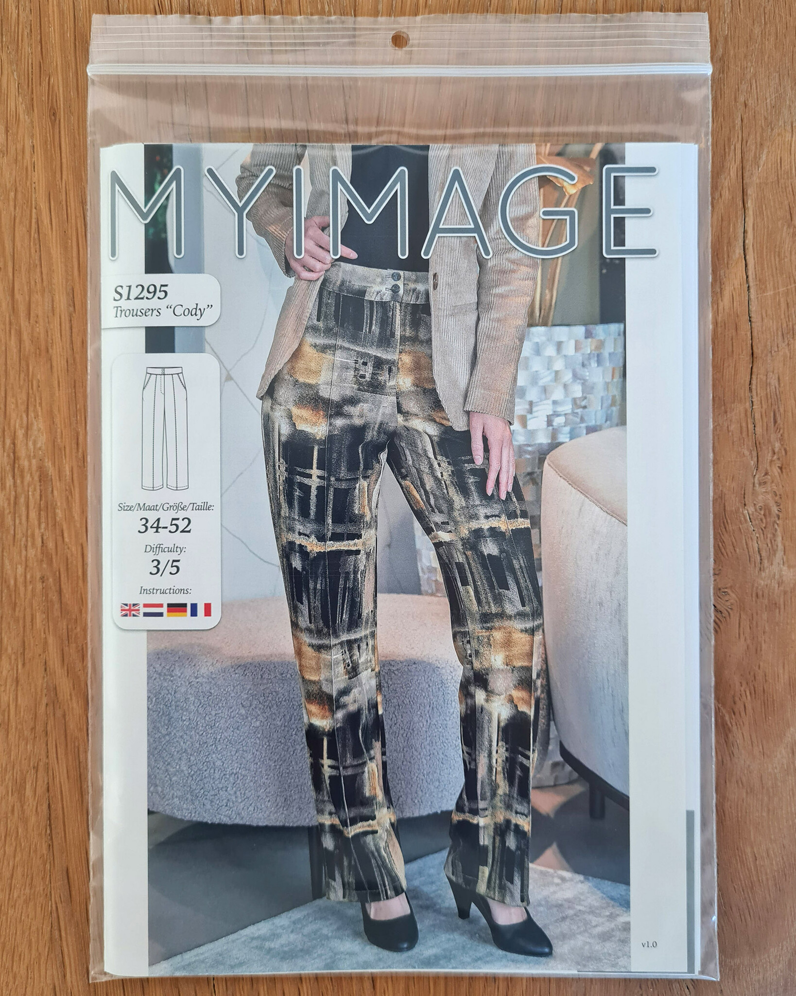 S1295 Pantalon Cody patron papier - Made by Oranges