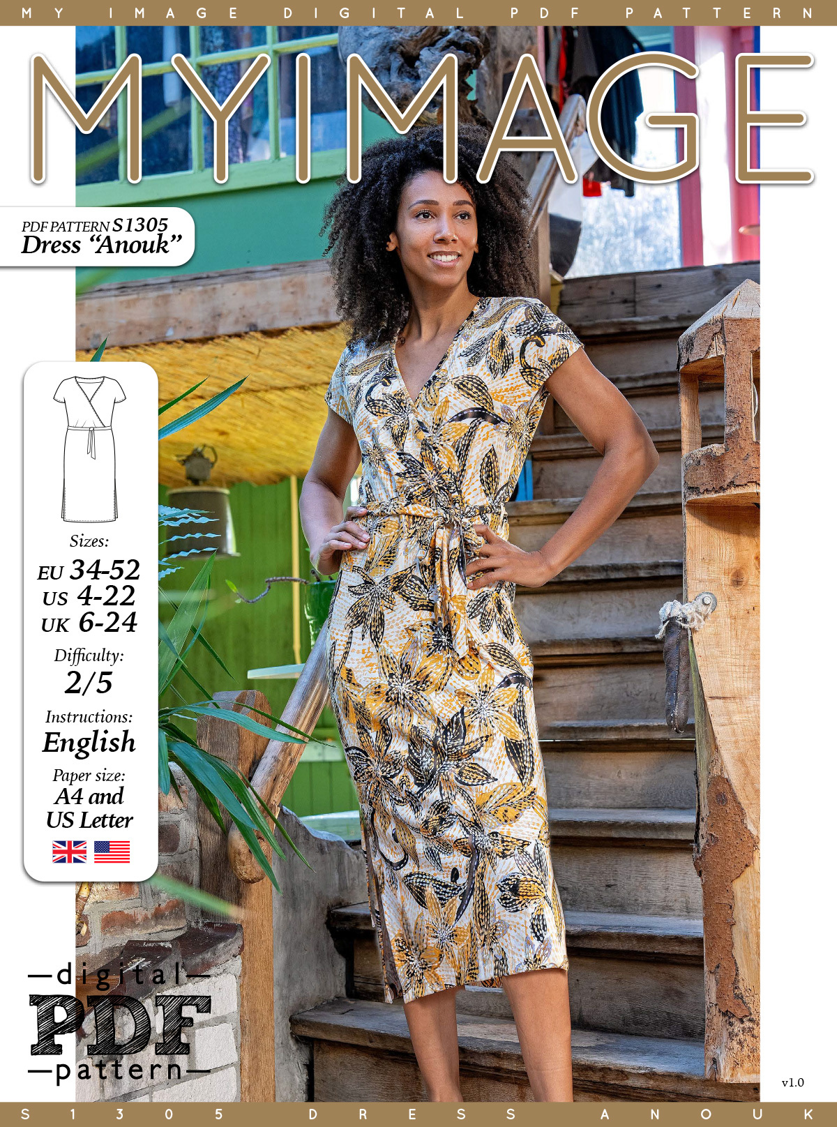 S1305 Dress Anouk - Made by Oranges