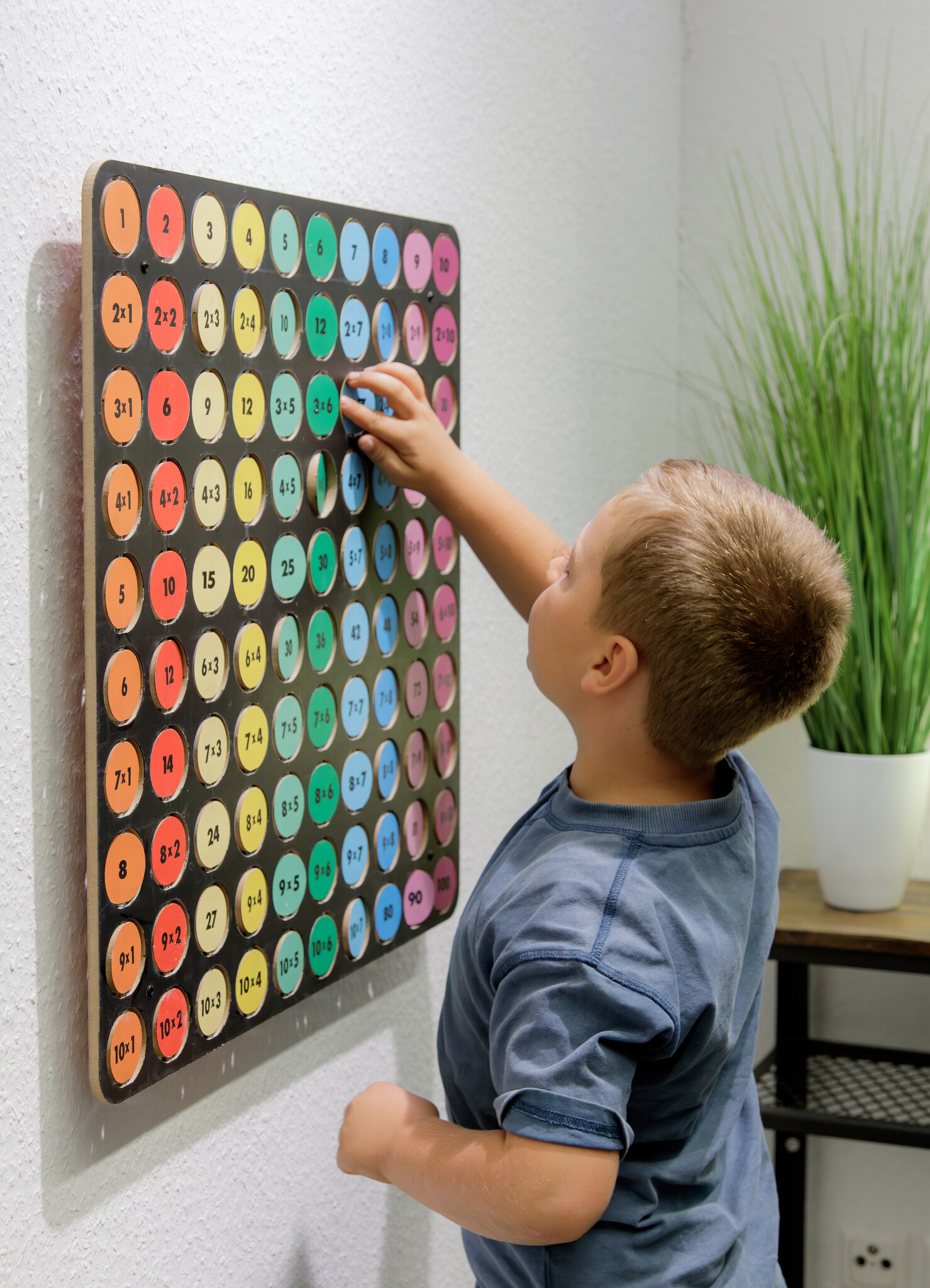 Table de multiplication en bois grand format - TablesDeJeux