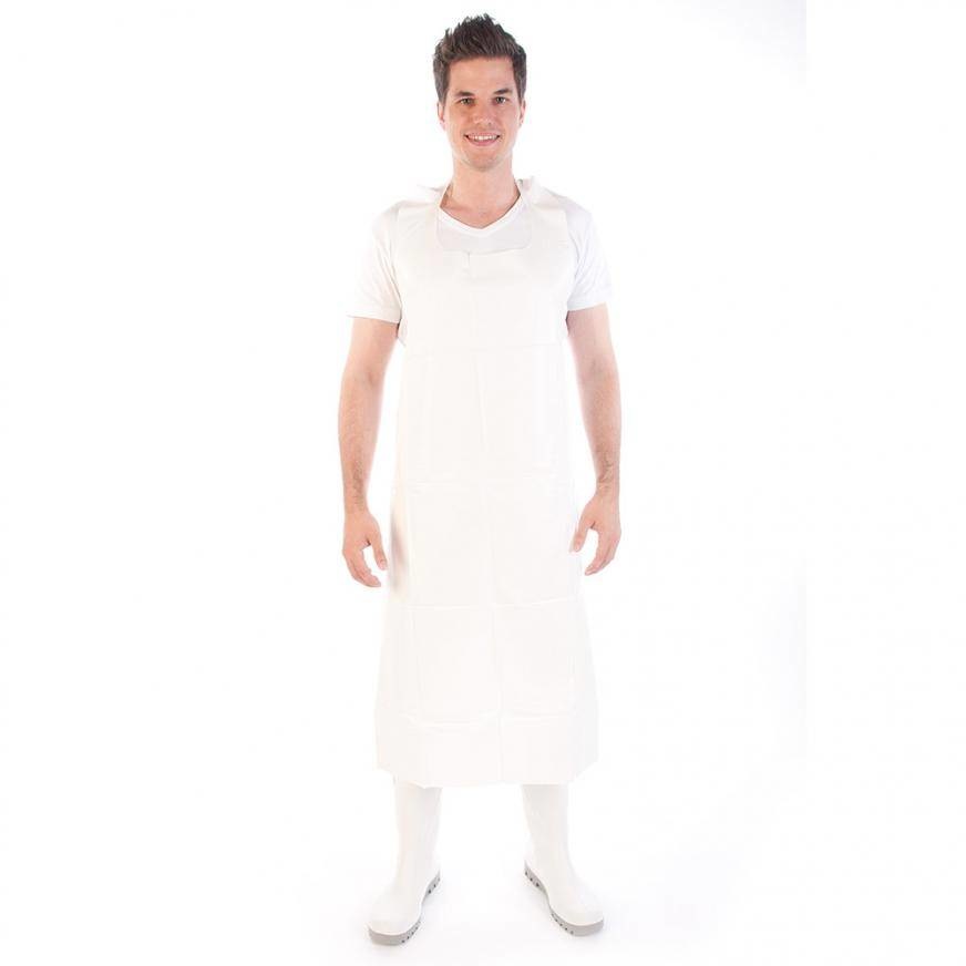 Waterdicht vinyl schort, ongeveer 130 my - QS-Bedrijfskleding