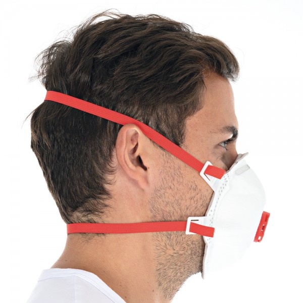 Mondkap FFP3 NR met ventiel, ergonomisch stofmasker met verstelbare ...