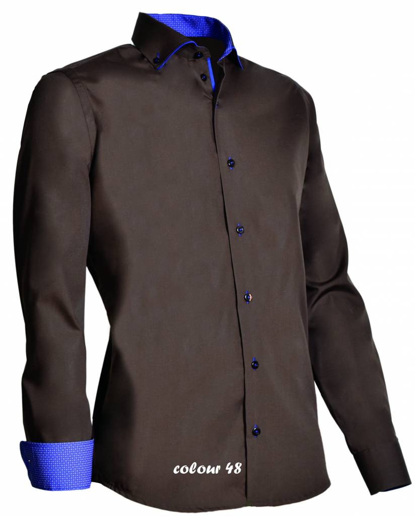 Heren overhemd luxe italiaans design, met knoopsluiting, met mooie ...