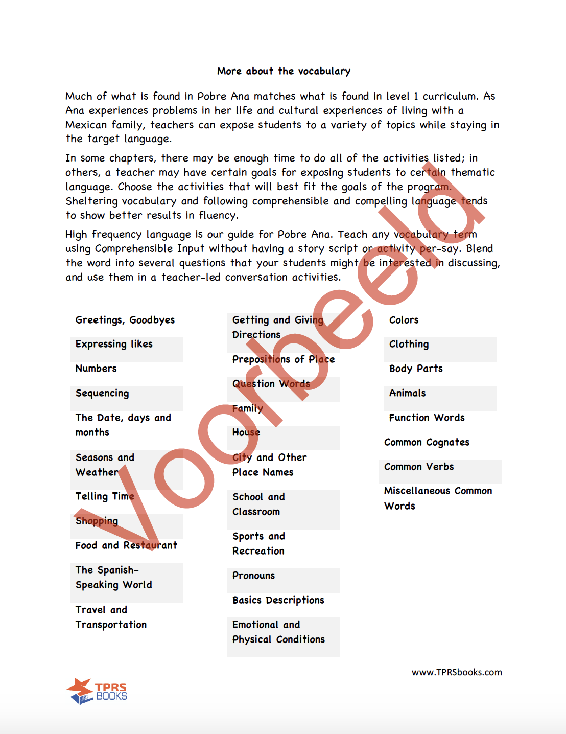 Pobre Ana - Teacher's Guide - The CI Bookshop