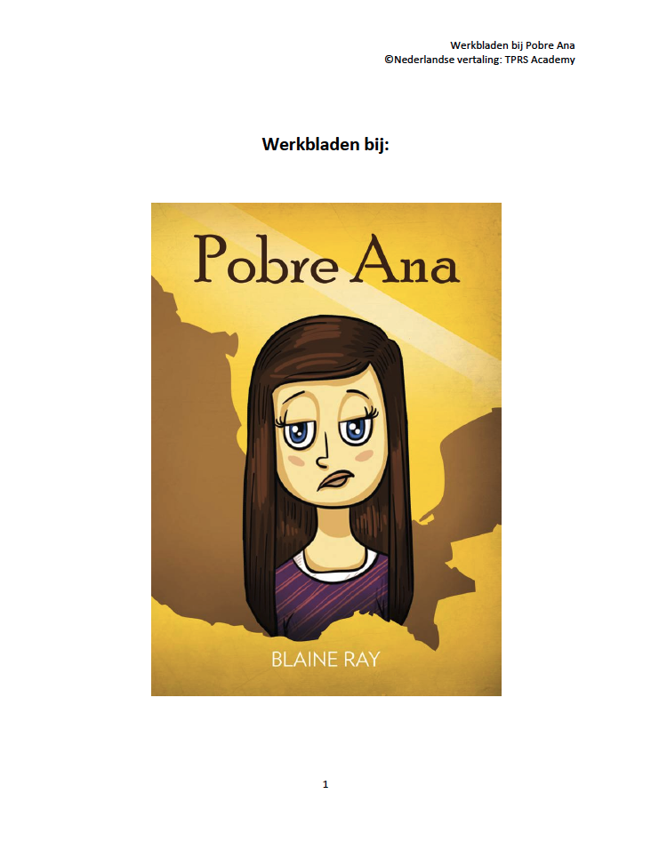 TPRS Books Pobre Ana - Dutch activity masters - The CI Bookshop