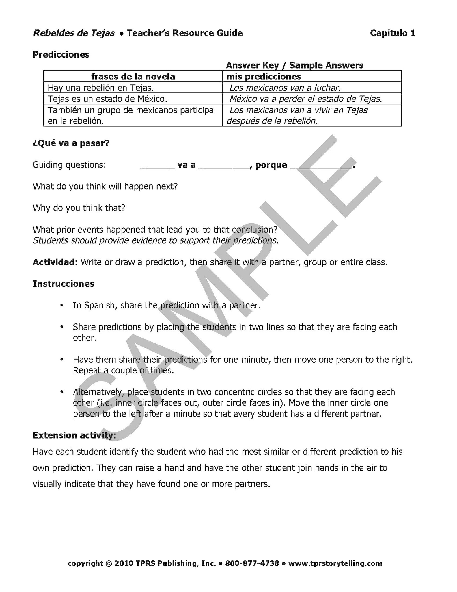 Rebeldes de Tejas - Teacher's Guide on CD - The CI Bookshop