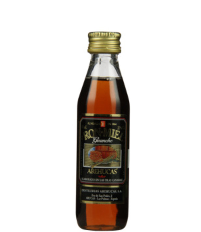 Arehucas Arehucas Guanche Honey Rum Miniatures 0,05L 20,0% Alcohol ...