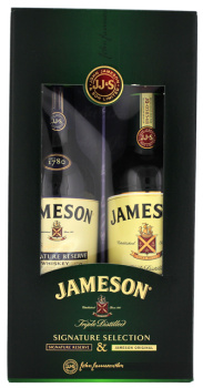 Jameson Jameson Irish Whiskey Pack Signature & Original 2x500ml Gift ...