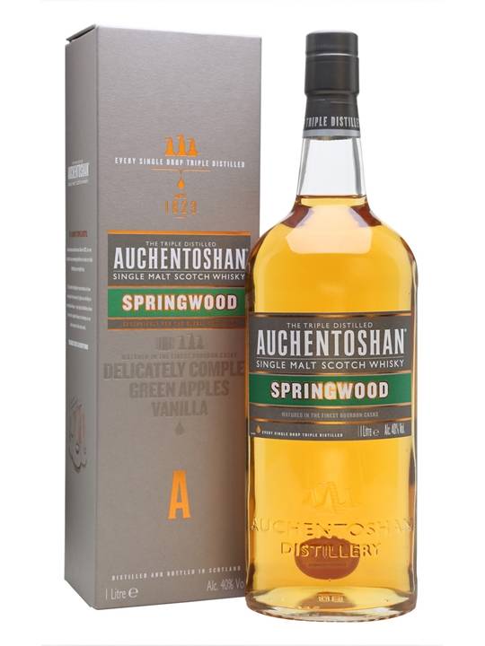 Auchentoshan Springwood Gift Box 100 cl - Luxurious Drinks