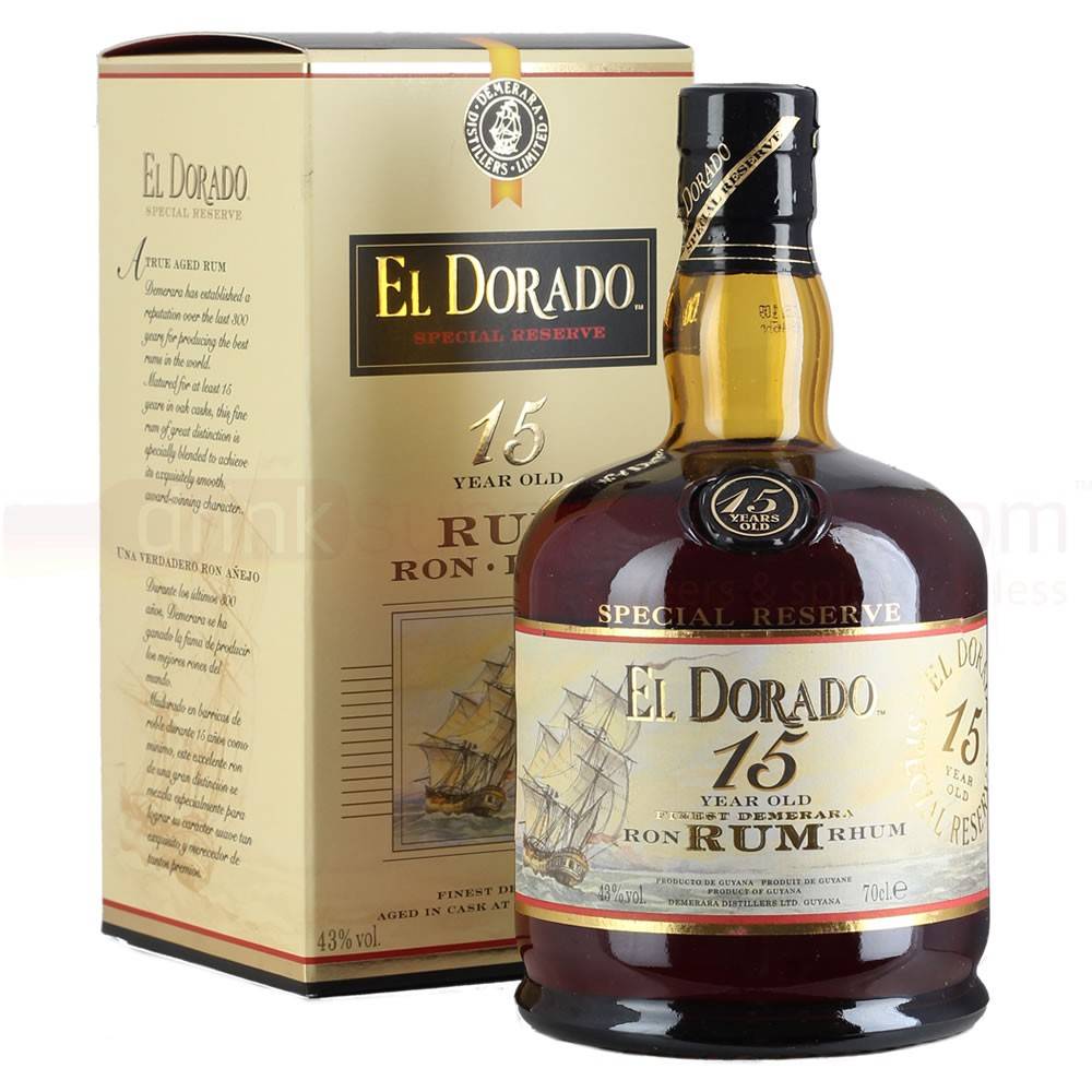 El Dorado El Dorado 15 Years Gift Box Volume: 70 cl - Luxurious Drinks