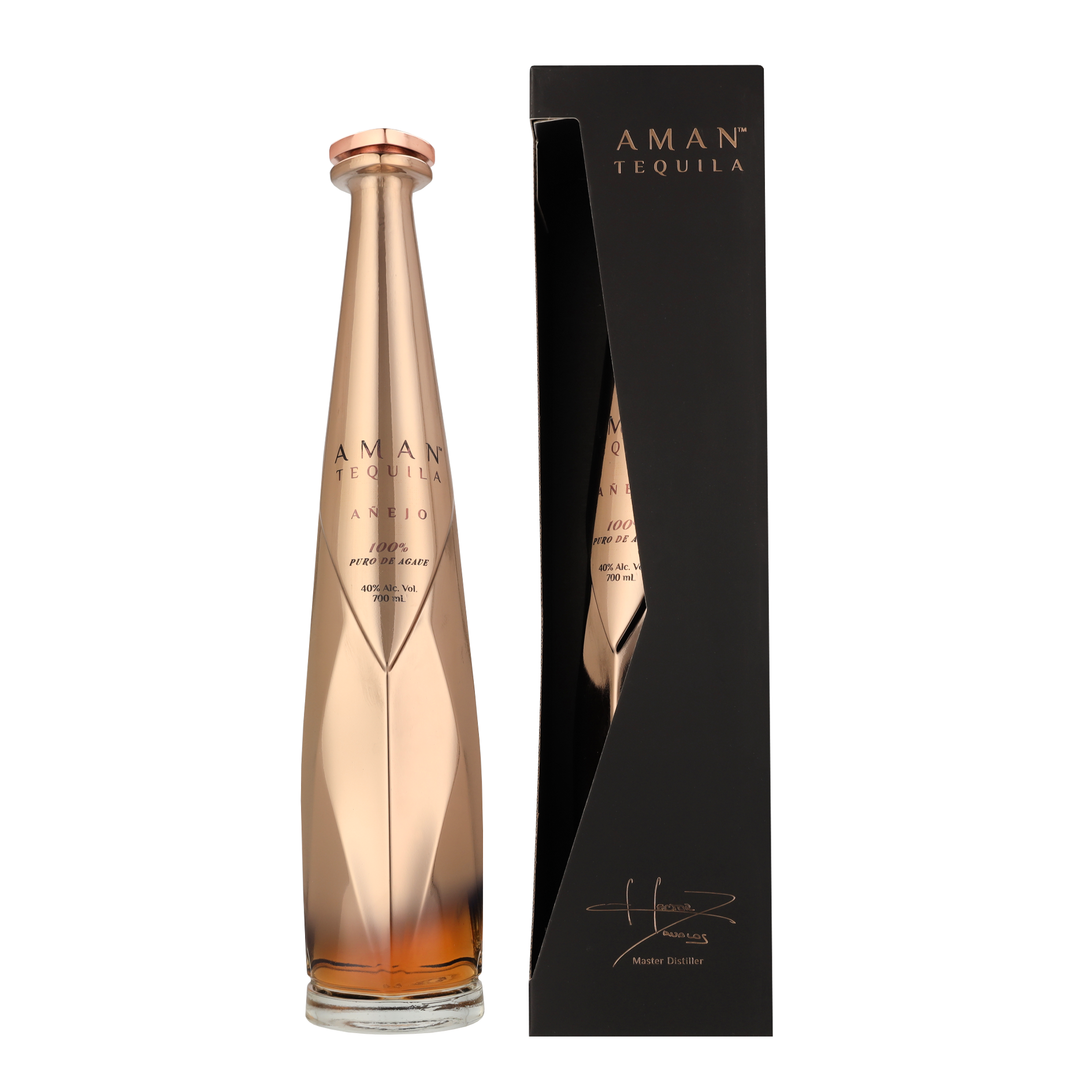 Aman Tequila Anejo El Profesor Gift Box - Luxurious Drinks