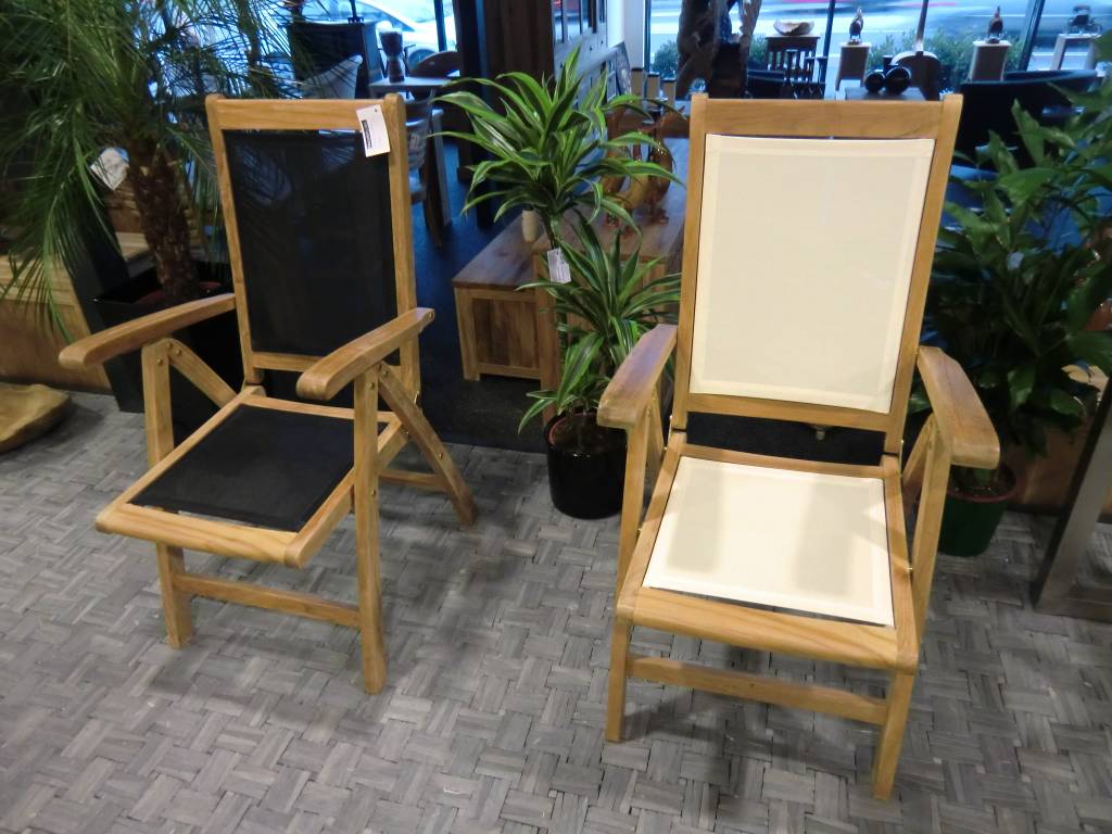 Reclining chair with Textylene seat - Decomeubel