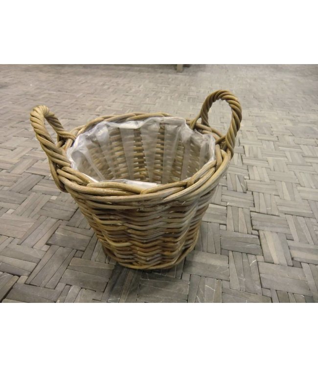 Rotan mand rond - Decomeubel