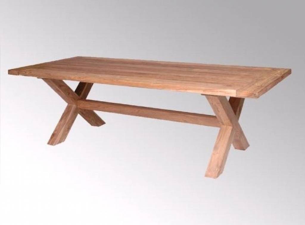 Cross leg Table LYON - Decomeubel