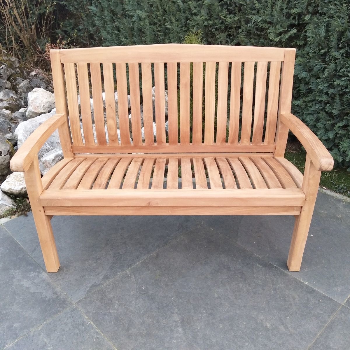 Kingston teak garden bench 120cm - Decomeubel