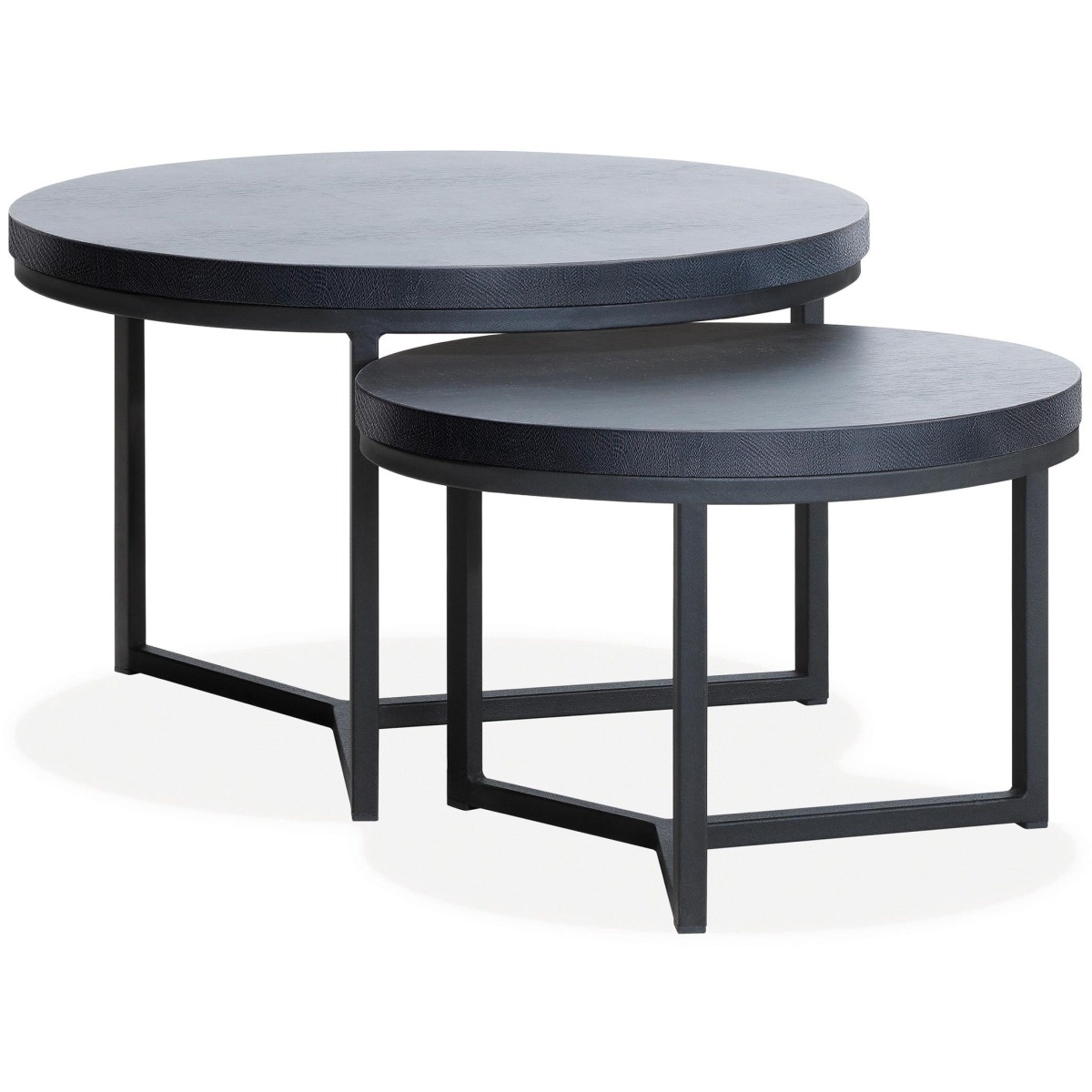 Coffee table Braun (set of 2 tables) - Decomeubel