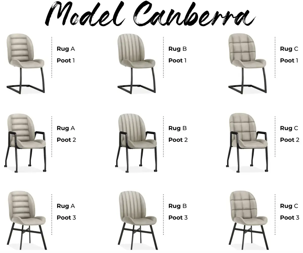 Dining room chair Canberra-A3 - set of 2 chairs - Decomeubel
