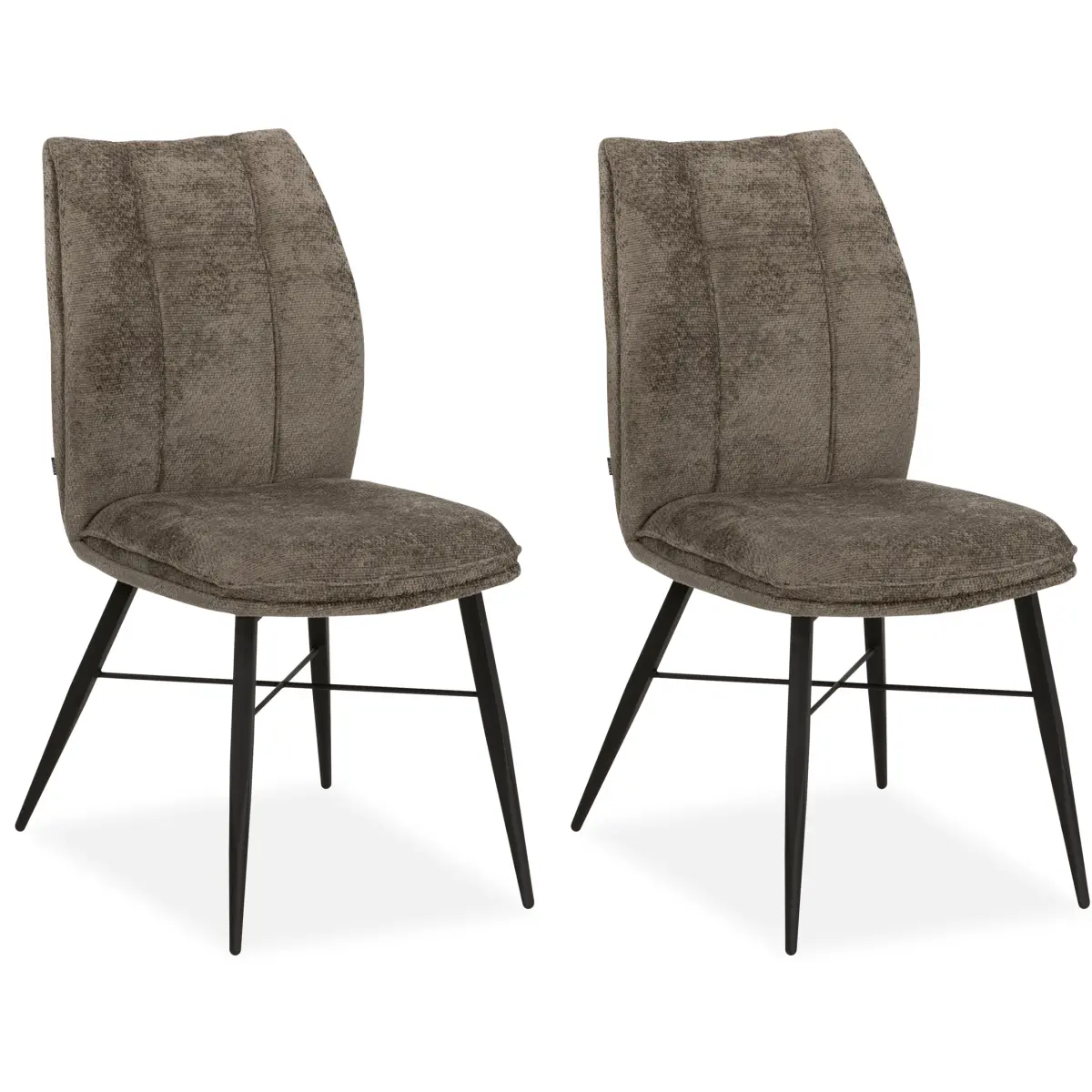 Jefferson dining chair - Taupe (set of 2 chairs) | DecoMeubel - Decomeubel