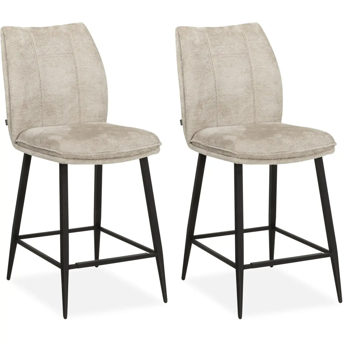 Jefferson bar stool - Natural (set of 2 chairs) | DecoMeubel - Decomeubel