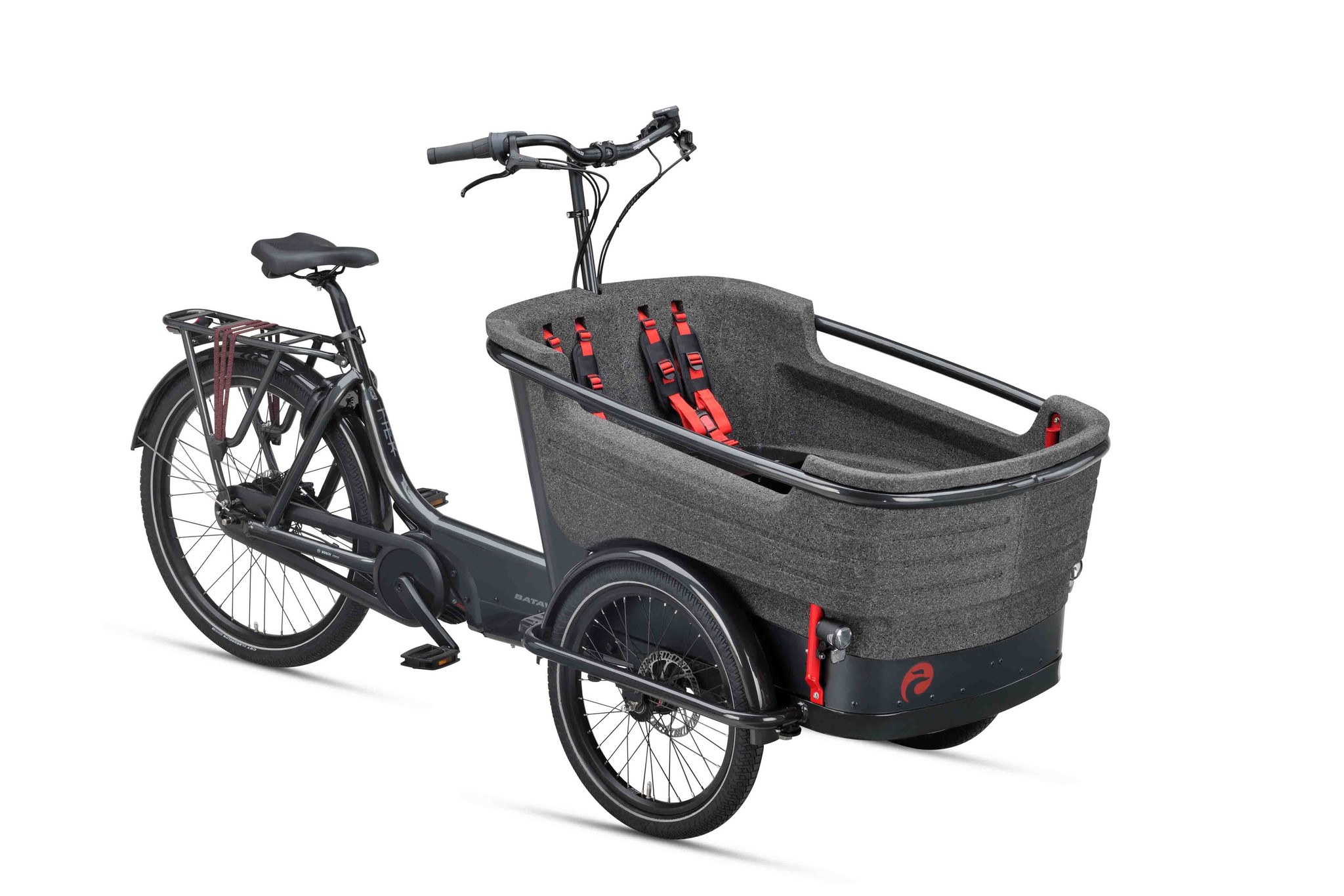 Batavus Fier 3 elektrische bakfiets Zwart - Enviolo kopen? - Premiumbikes