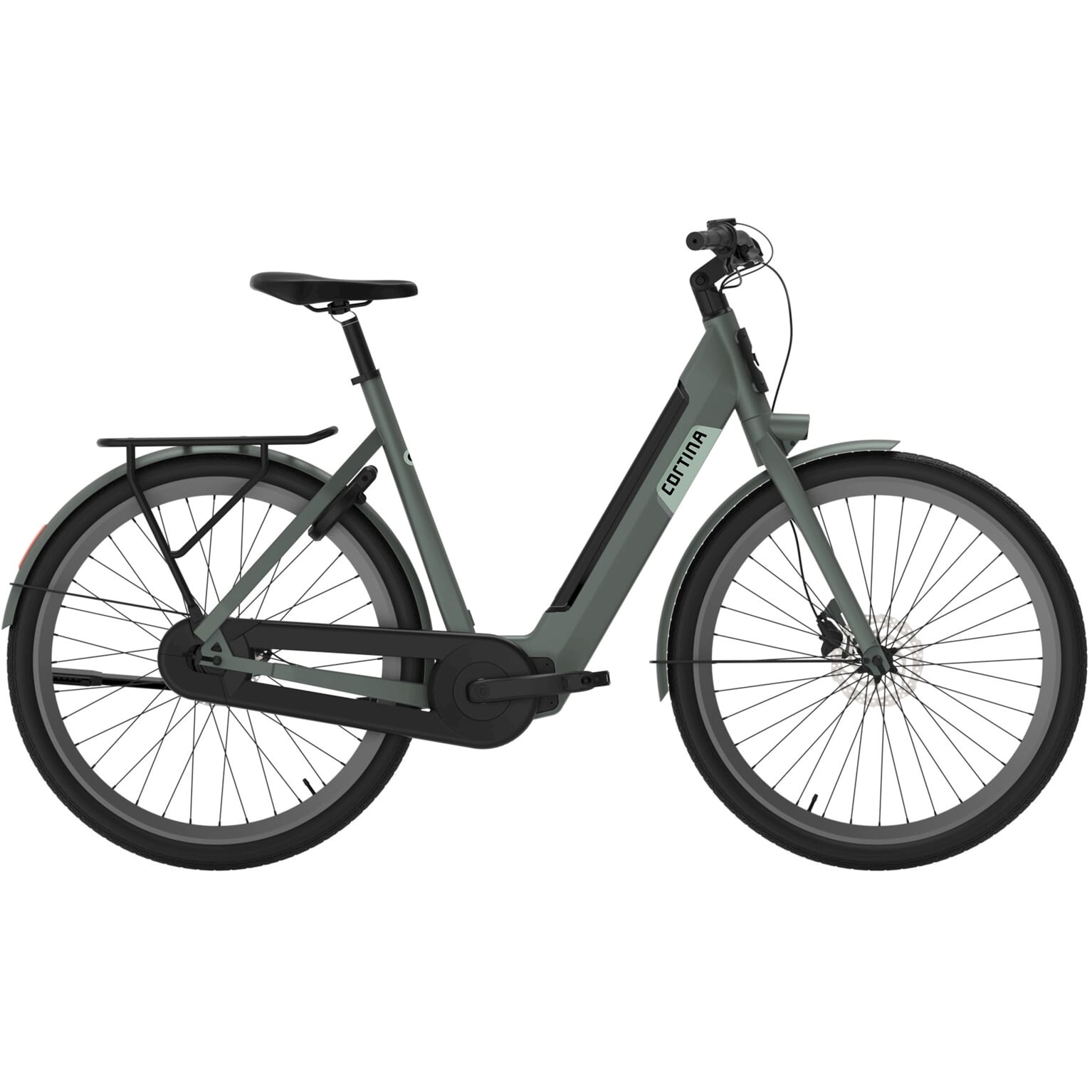 Cortina E-Nite elektrische fiets 7V Titanic Green Matt - Premiumbikes