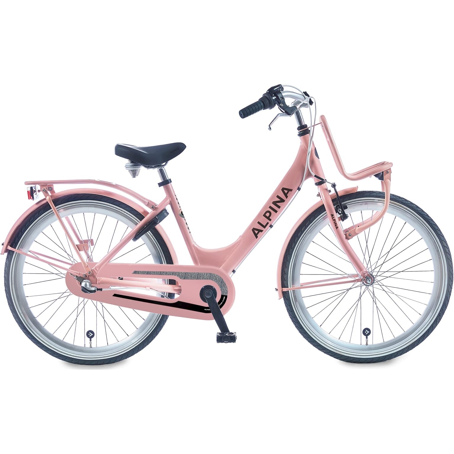 Alpina Clubb meisjesfiets 24 inch 3 versnellingen Mat Roze - Premiumbikes