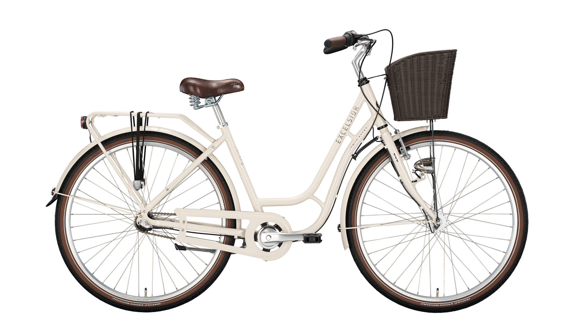Excelsior Swan Retro Alu damesfiets creme 3V