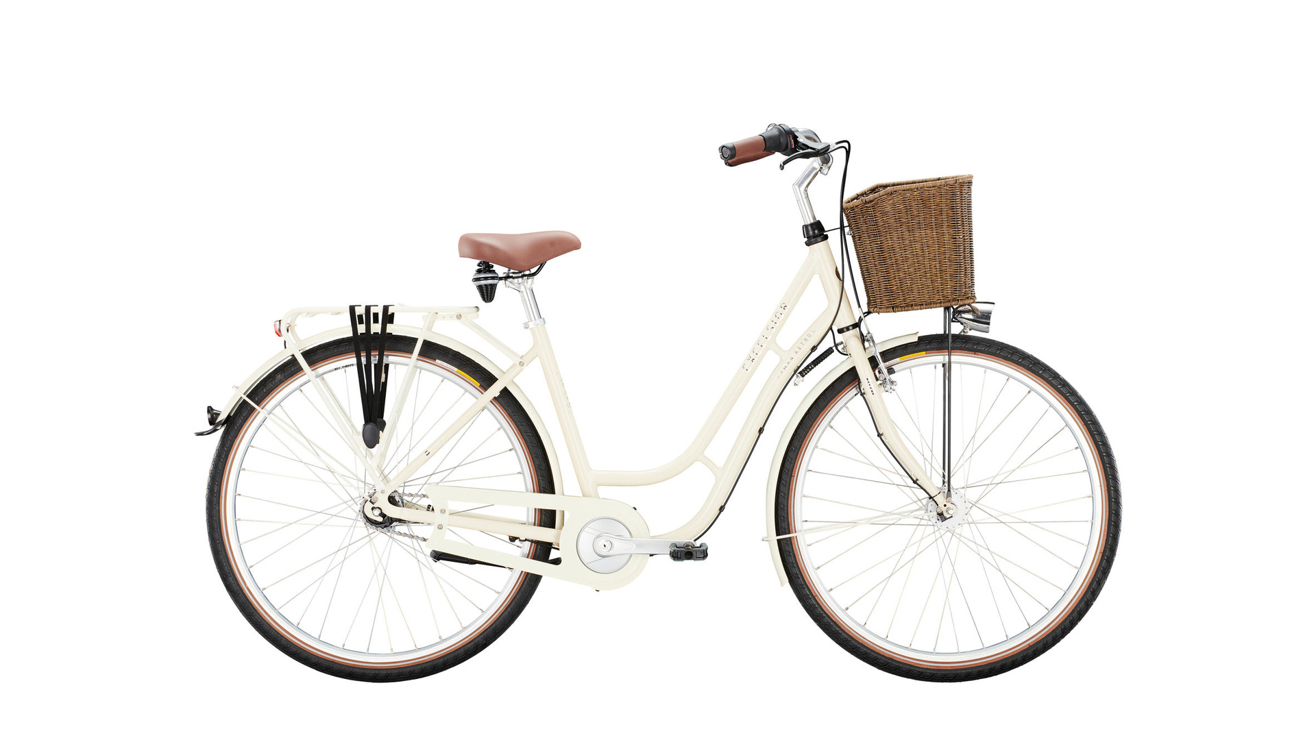 Excelsior Swan Retro Alu damesfiets creme 3V