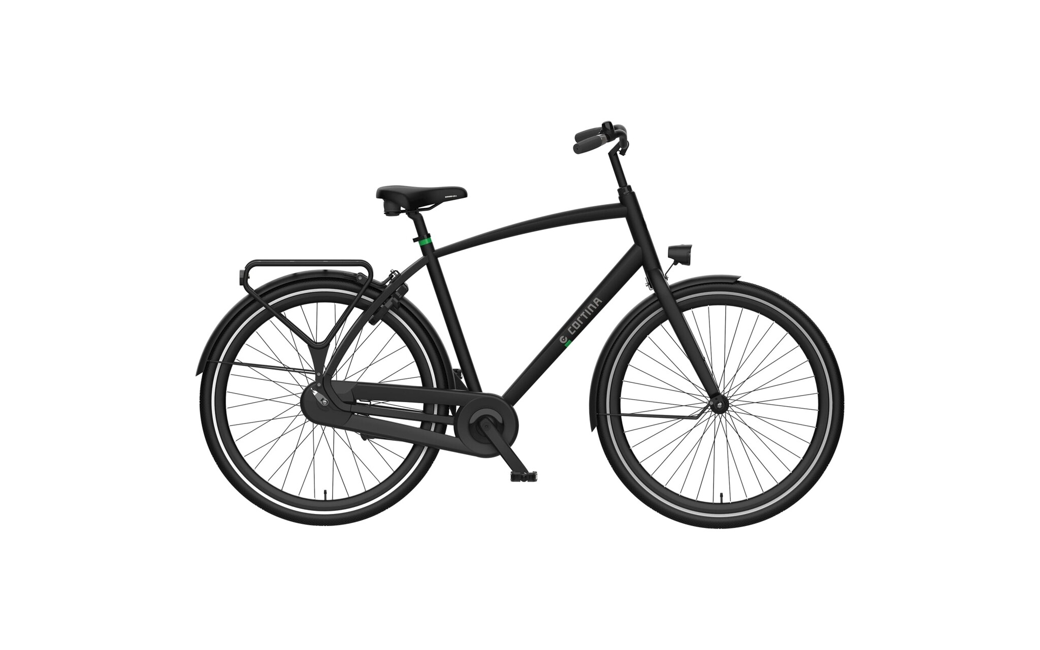 Cortina Tide Jet Black Matt Herenfiets Terugtraprem