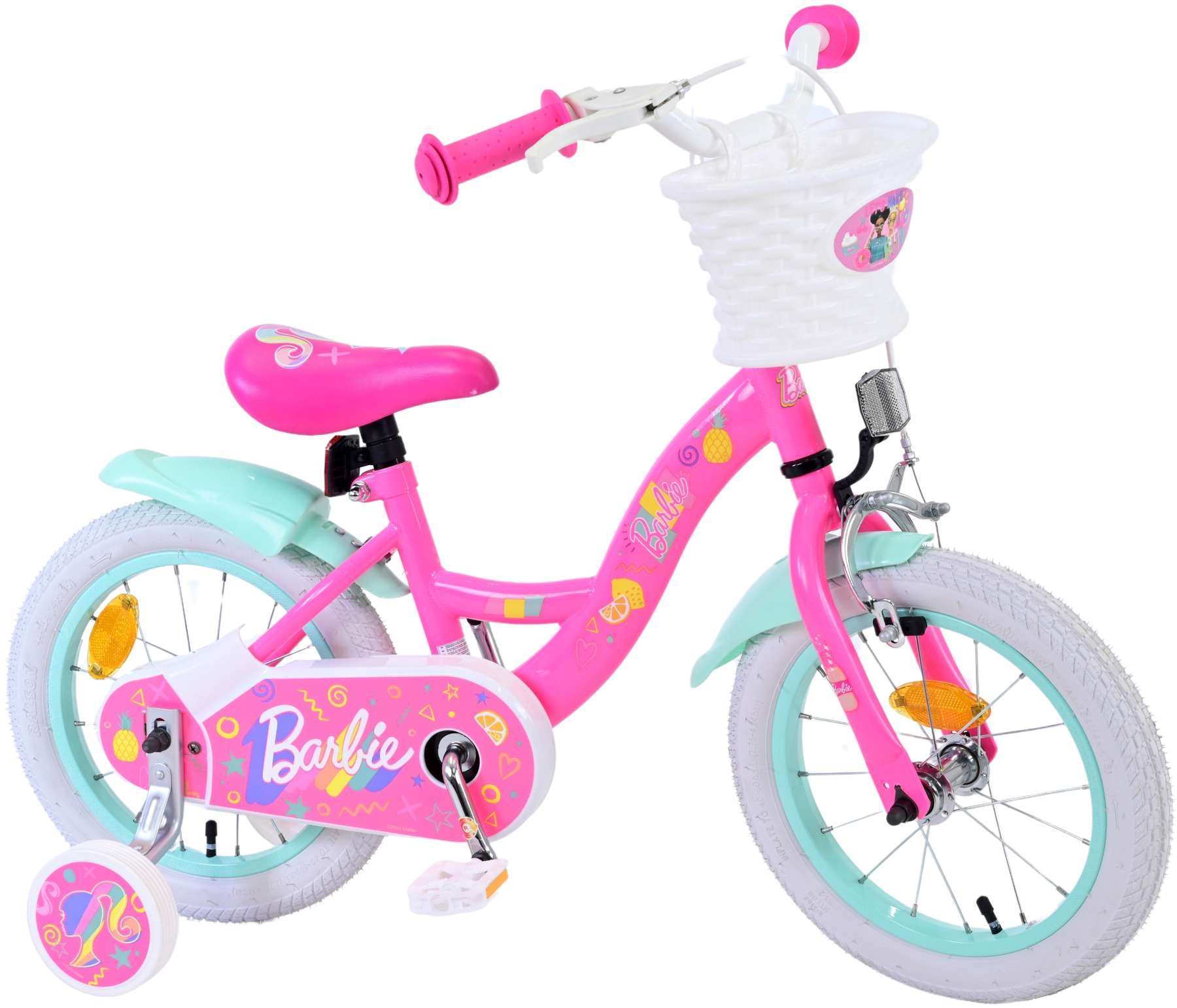 Barbie meisjesfiets 14 inch roze