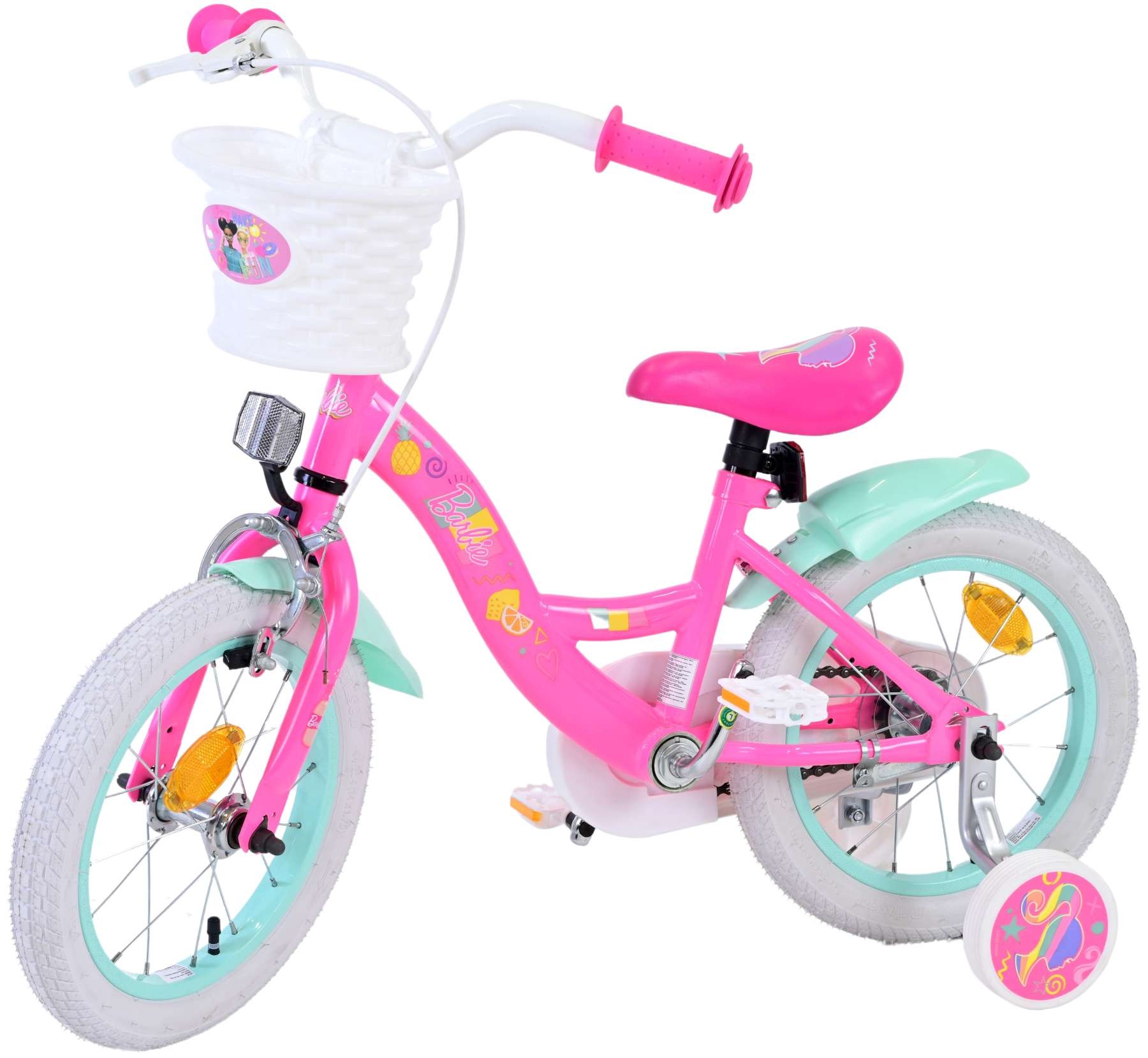 Barbie meisjesfiets 14 inch roze