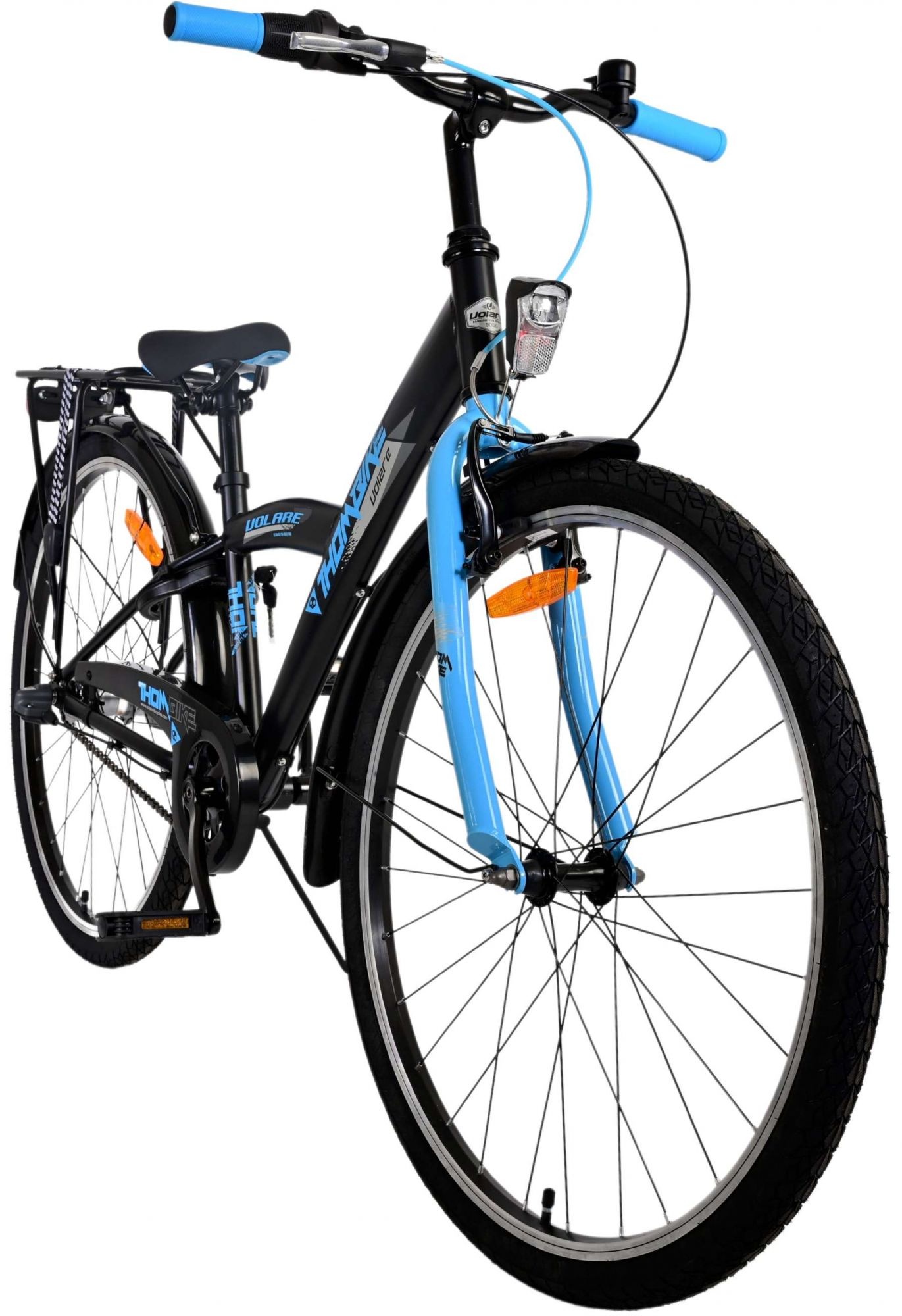 Volare Thombike 26" Jongensfiets Zwart/Blauw 3V