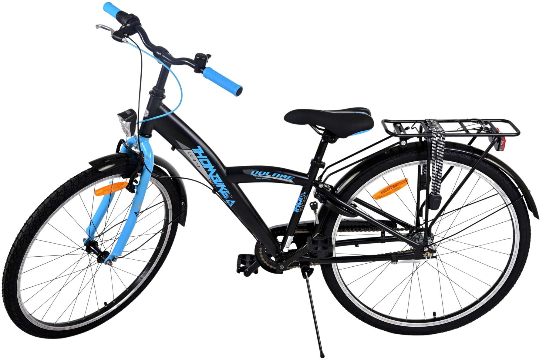 Volare Thombike 26" Jongensfiets Zwart/Blauw 3V